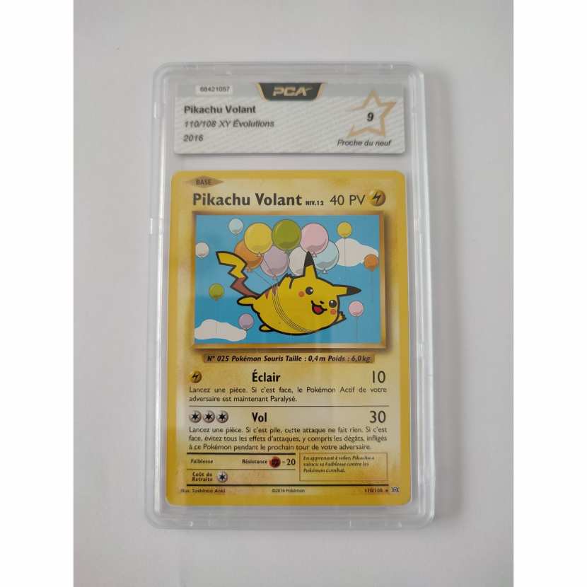 Carte pokémon Pikachu volant 110/108 secrète XY evolutions PCA 9 neuf Carte pokémon Pikachu volant 110/108 secrète XY evolutions PCA 9 neuf